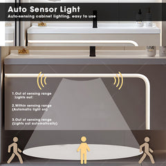 36"- 60"Bathroom Vanity Set with Intelligent Defogging Mirror, Glass D ...